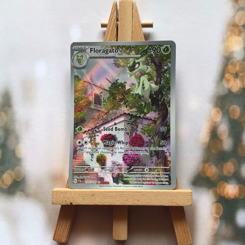 Thẻ hình Pokemon Floragato 197/193 - Lá bài lẻ Scarlet & Violet: Paldea ...