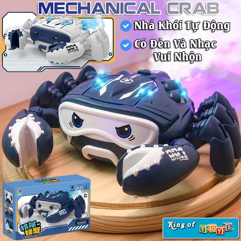 Đồ Chơi Cua King Crab Phun Khói Hơi Nước Có Âm Thanh Ánh Sáng Vui Nhộn ...