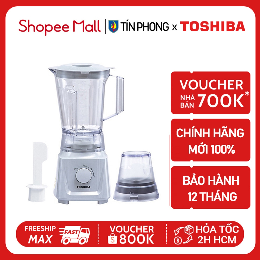 Máy xay sinh tố Toshiba MX-60T(H) - 600W - Dung tích 1.5L - Hàng chính hãng - Bảo hành 12 tháng ...