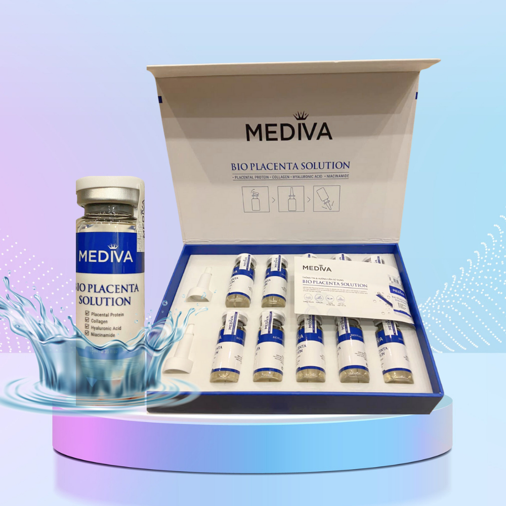Combo 10 Lọ Tế Bào Gốc MEDIVA BIO PLACENTA SOLUTION 10ml, Collagen ...