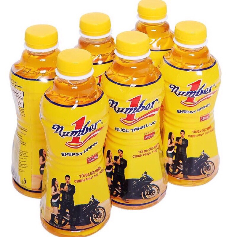 LỐC 6 Chai Nước Tăng Lực Number 1, chai 330ml | Shopee Việt Nam