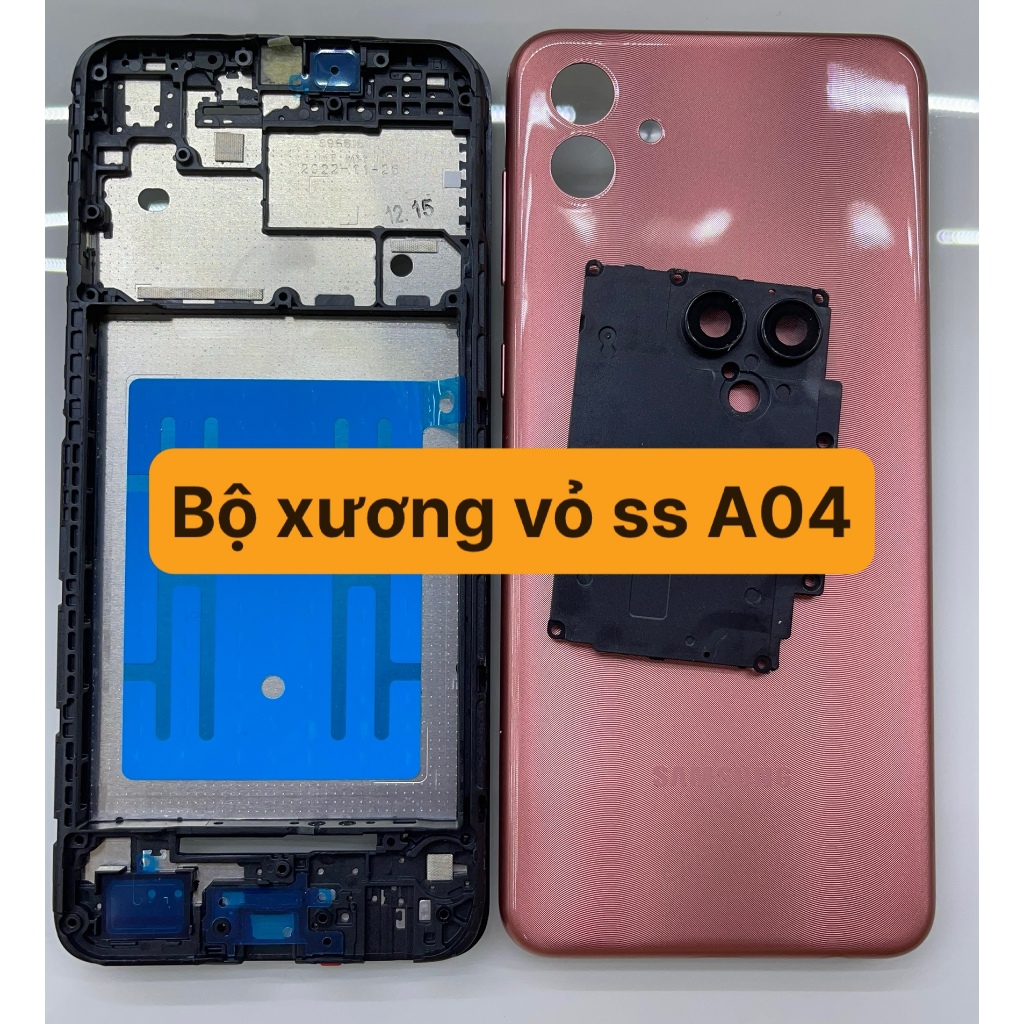 Sam sung A04 /BỘ XƯƠNG+ VỎ+KHAY SIM+KÍNH CAMERA+PHÍM ĐIỆN THOẠI SAM ...