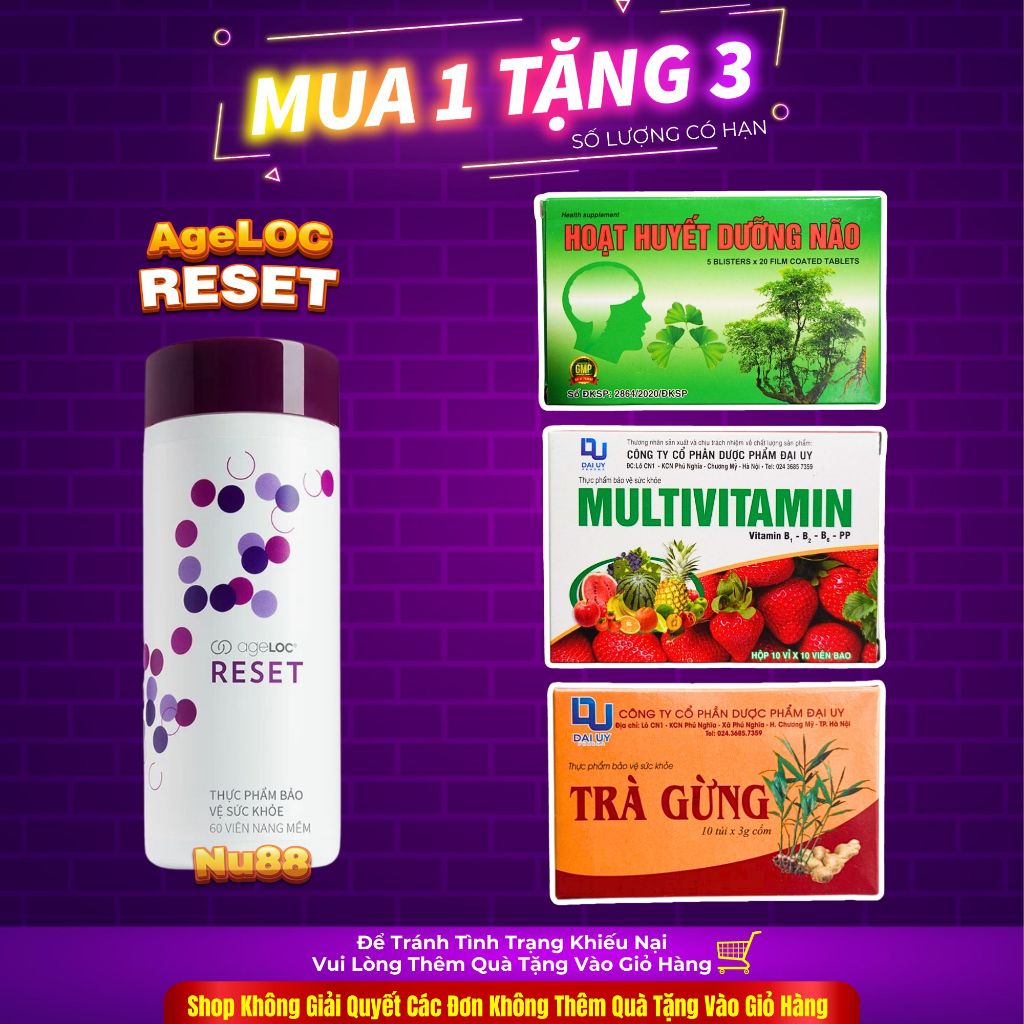 Thực phẩm bảo vệ sức khỏe Nuskin ageLOC Reset 60 viên | Shopee Việt Nam