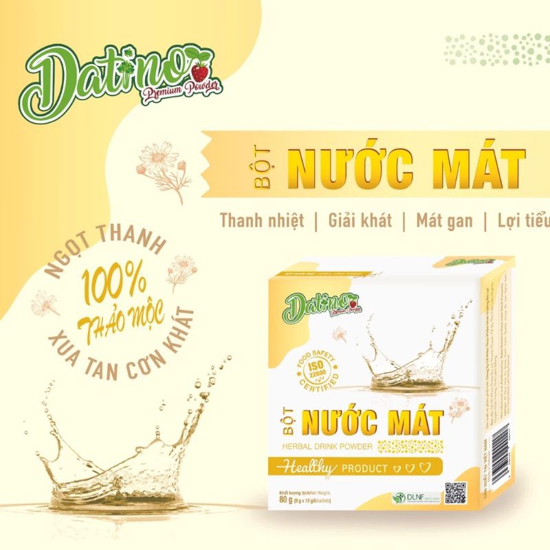 Bột Nước Sâm, Bột Nước Mát Datino không đường, không chất bảo quản Hộp ...