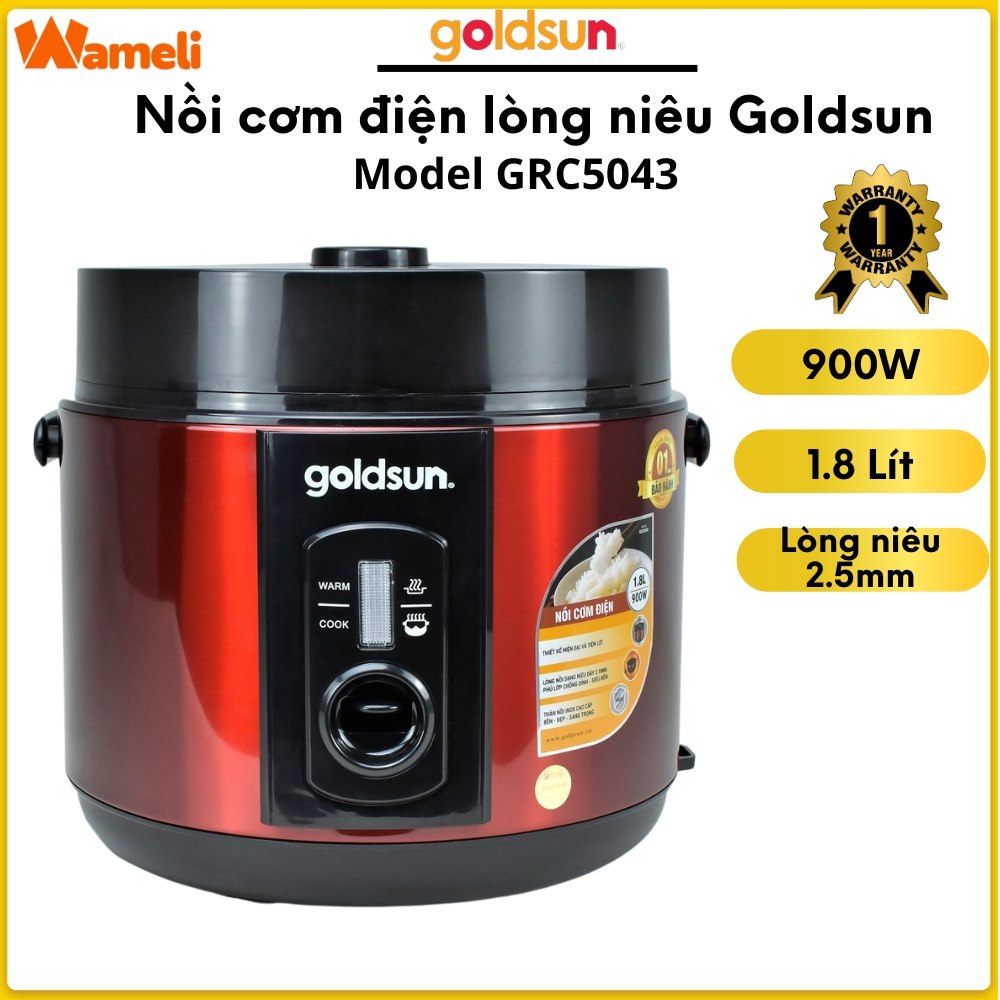 Nồi cơm điện Goldsun GRC5043, lòng niêu phủ chống dính cao cấp dung tích 1.8L | Shopee Việt Nam