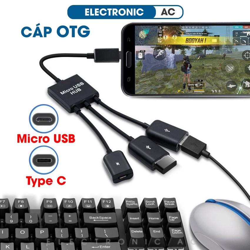 Cáp OTG Cổng chuyển đổi Type C sang USB 3.1 | Cáp OTG Type C / Micro ...