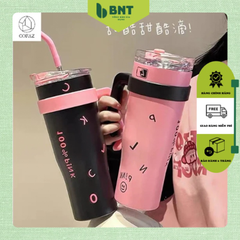 BNT.inc Cốc giữ nhiệt inox dung tích lớn, BLACKPINK cốc nước đồng màu ...