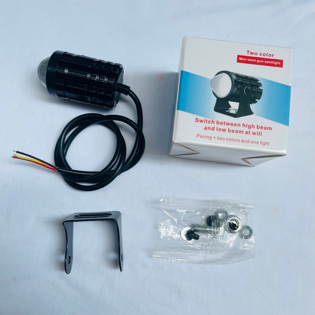 [COMBO 2 ĐÈN LOẠI 8V-80V] Đèn Bi Cầu Mini, Đèn Led Trợ Sáng, 2 Chế Độ Màu Cos Vàng Pha Trắng Cho ...