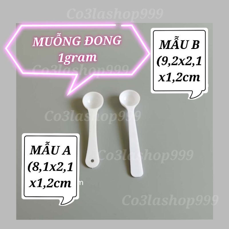 20 Cái Muỗng đong 1g (múc bột), múc nguyên liệu làm bánh, không bao bì ...