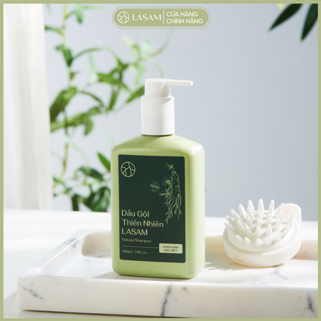 Dầu gội thảo dược LASAM Sâm bố chính hữu cơ, sạch gàu, ngăn rụng tóc ...
