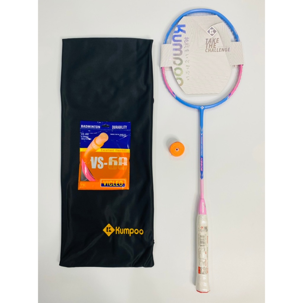 1 Cây Vợt Cầu Lông Kumpoo K520Pro Căng Cước Sẵn 11Kg Tặng Kèm Bao Túi Đựng Vợt + Quấn Cán ...
