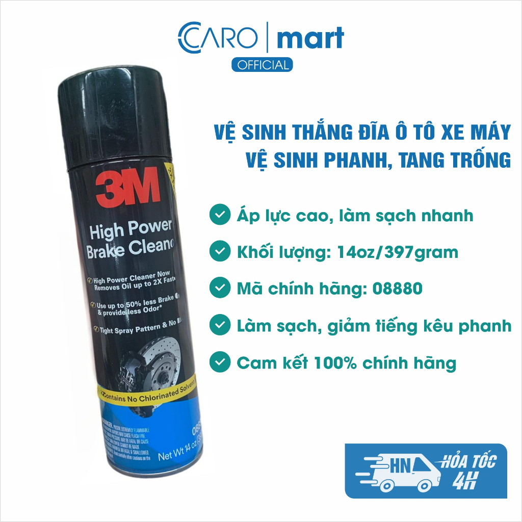 Dung dịch tẩy rửa thắng ôtô 3M 08880 High Power Brake Cleaner dạng xịt ...