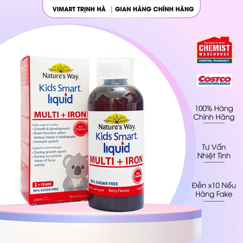 Siro Bổ Sung Sắt Và Multi Vitamin Cho Bé, Hỗ Trợ Tăng Đề Kháng Cho Bé ...