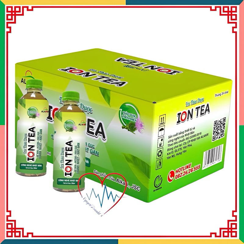 Trà thảo mộc ION TEA, chai 290ml, thùng 24 chai, thanh nhiệt , mát gan ...