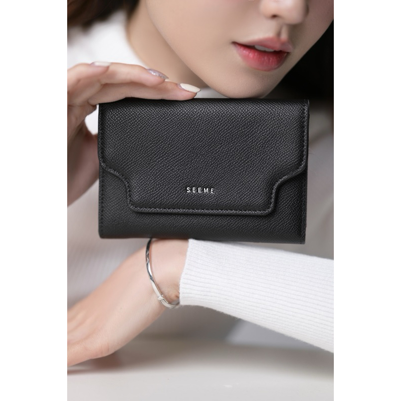 Ví nữ đựng tiền nhiều ngăn gập ba SEEME Classy Wallet | Shopee Việt Nam