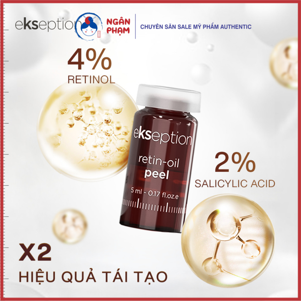 Tinh chất Ekseption Retin-oil Peel 5ml căng bóng, trẻ hóa, trắng sáng ...
