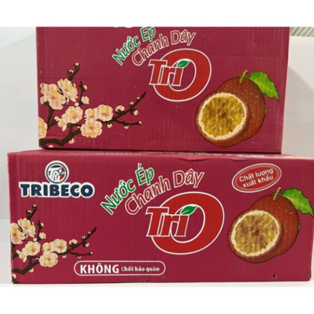 Thùng 24 Lon Nước Chanh Dây Tribeco 320ml | Shopee Việt Nam