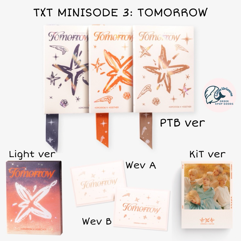 Bộ ảnh album TXT minisode 3: TOMORROW chính hãng nguyên seal | Shopee ...