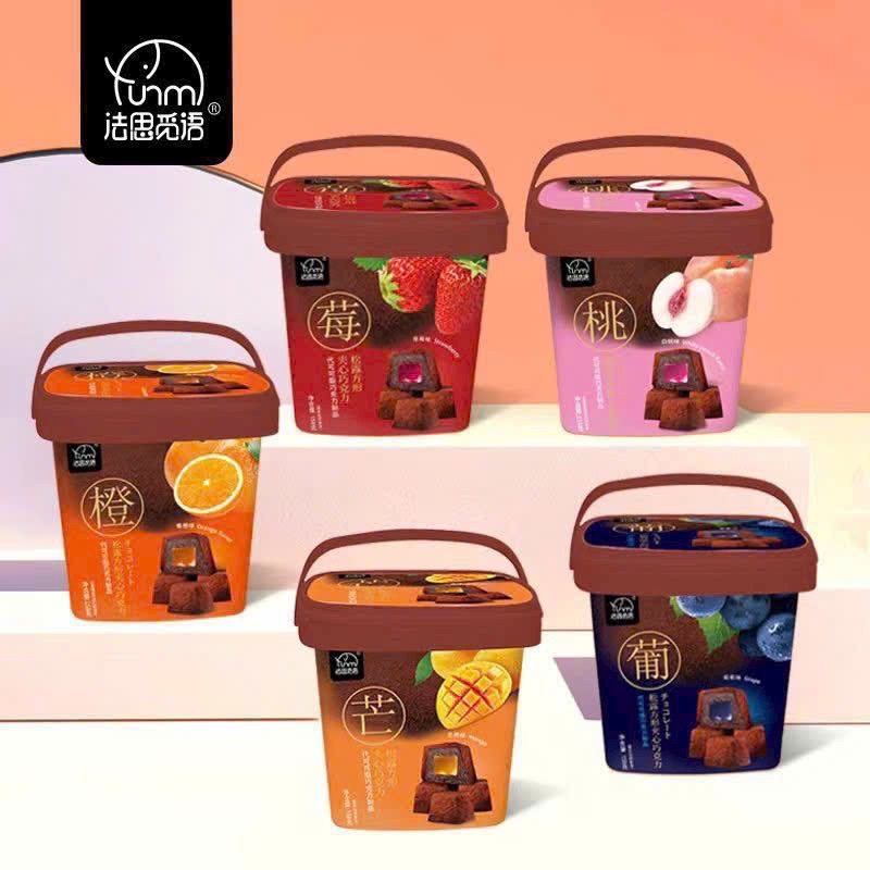 Kẹo socola nhân trái cây YUMI xô 158g | Shopee Việt Nam