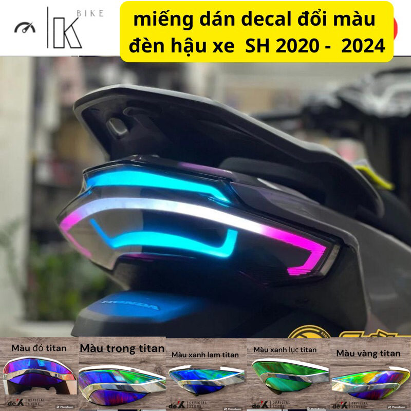 miếng dán Decal đổi màu ĐÈN HẬU đèn xe SH 2020 - 2025 bảo vệ đèn hậu xe ...