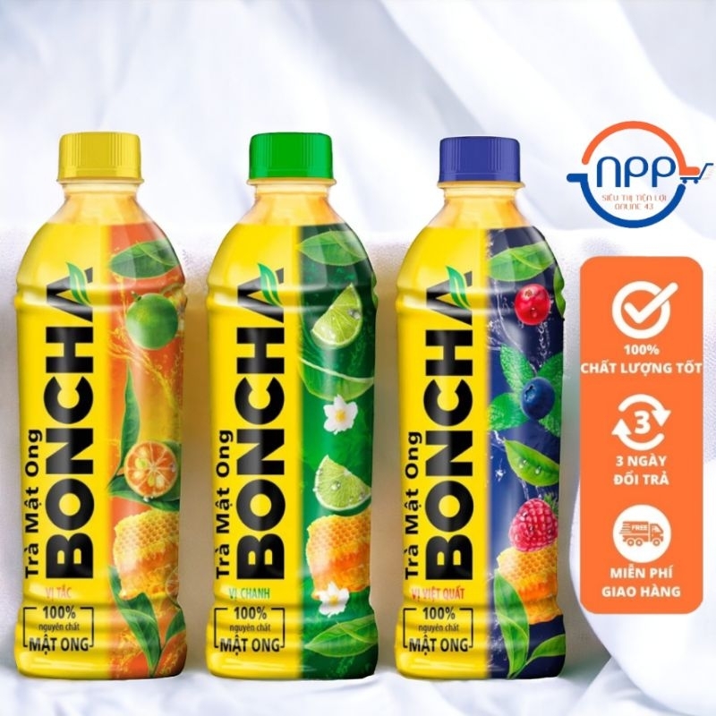 Trà Mật Ong BonCha Hương Vị Các Loại Chai 450ml | Shopee Việt Nam