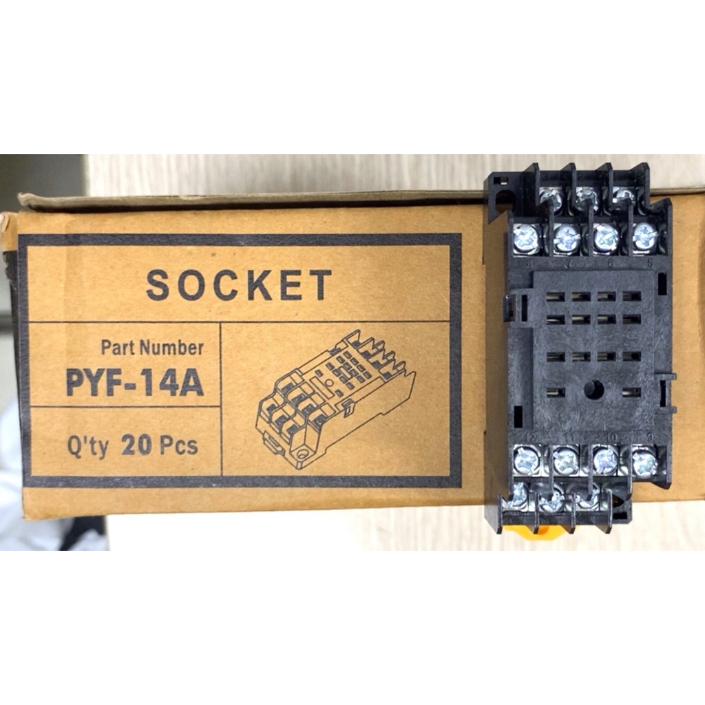 (TQ) Đế Cắm Relay Trung Gian PYF14A (PYF-14A) 14 Chân dẹt hàng giá rẻ | Shopee Việt Nam