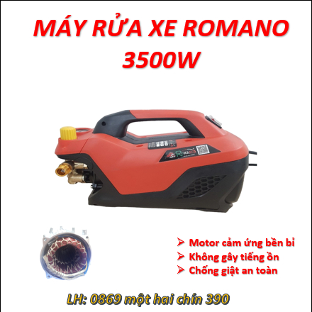 Máy rửa xe cao áp ROMANO - Model 2024 - Bảo hành 12 tháng | Shopee Việt Nam