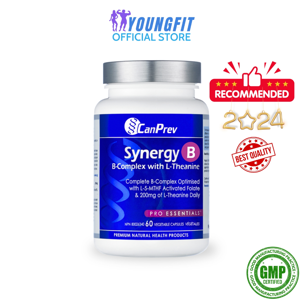 Viên Uống Synergy Vitamin B Complex CanPrev Canada Hỗ Trợ Sức Khỏe Phụ ...