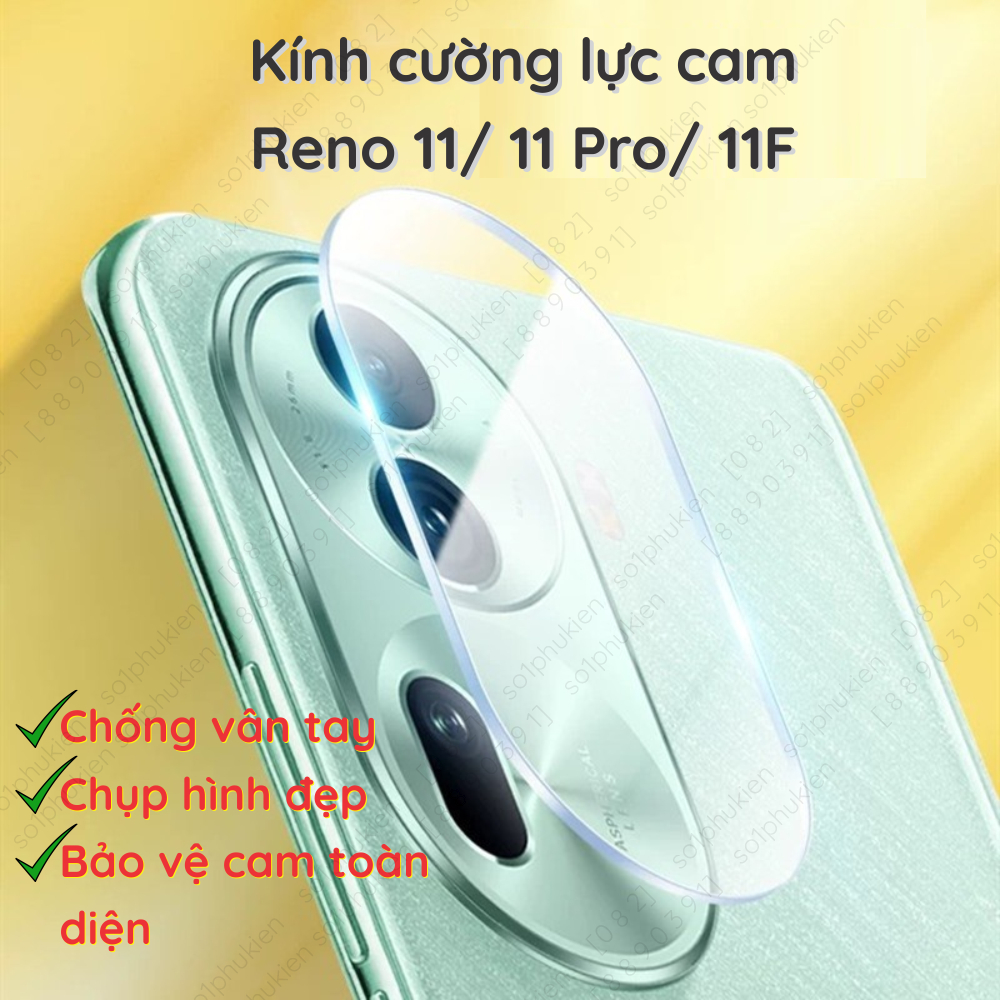 Kính cường lực camera Oppo Reno11 F 5G (Reno 11F 5G)/ Reno 11 Pro 5G ...
