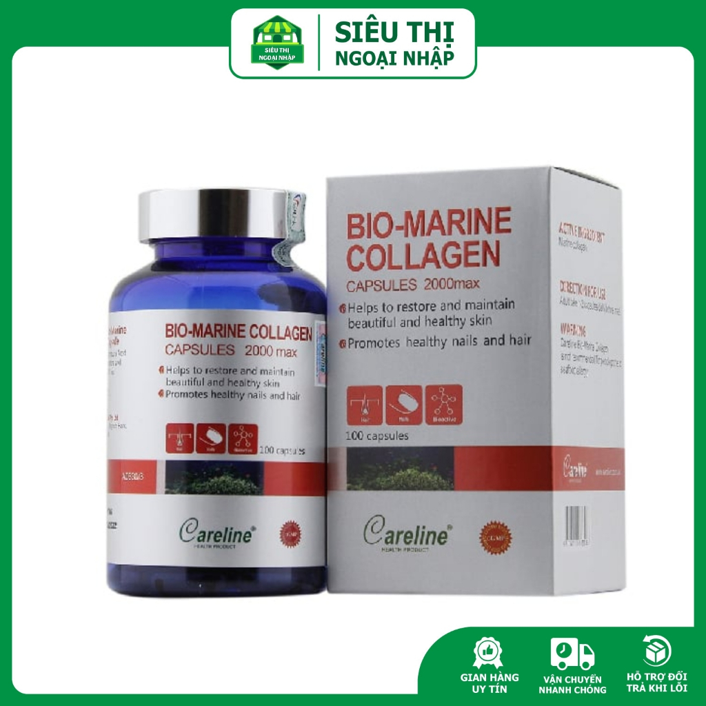 Viên uống Bio Marine Collagen Careline 100 viên của Úc | Shopee Việt Nam