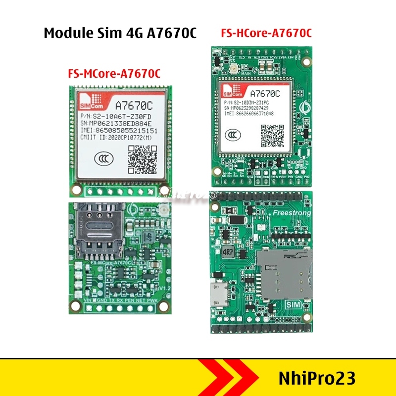 Module sim 4G A7670C FS-MCore-A7670C/ FS-HCore-A7670C STM32 CAT1 | Shopee Việt Nam