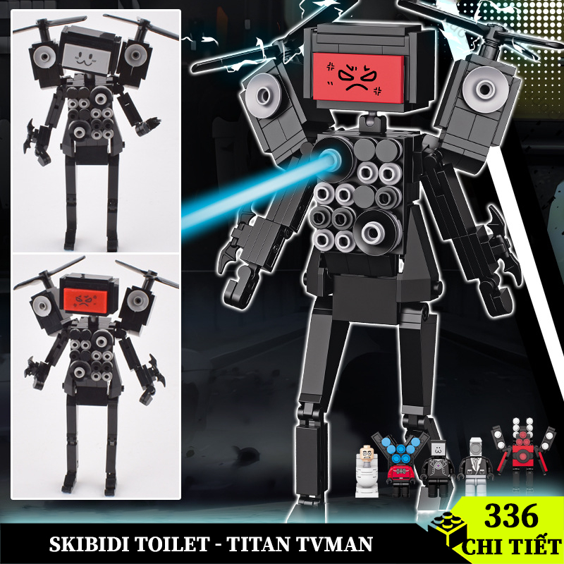 Skibidi Toilet Bộ đồ chơi lắp ráp xếp hình Titan Sound Man CameraMan ...