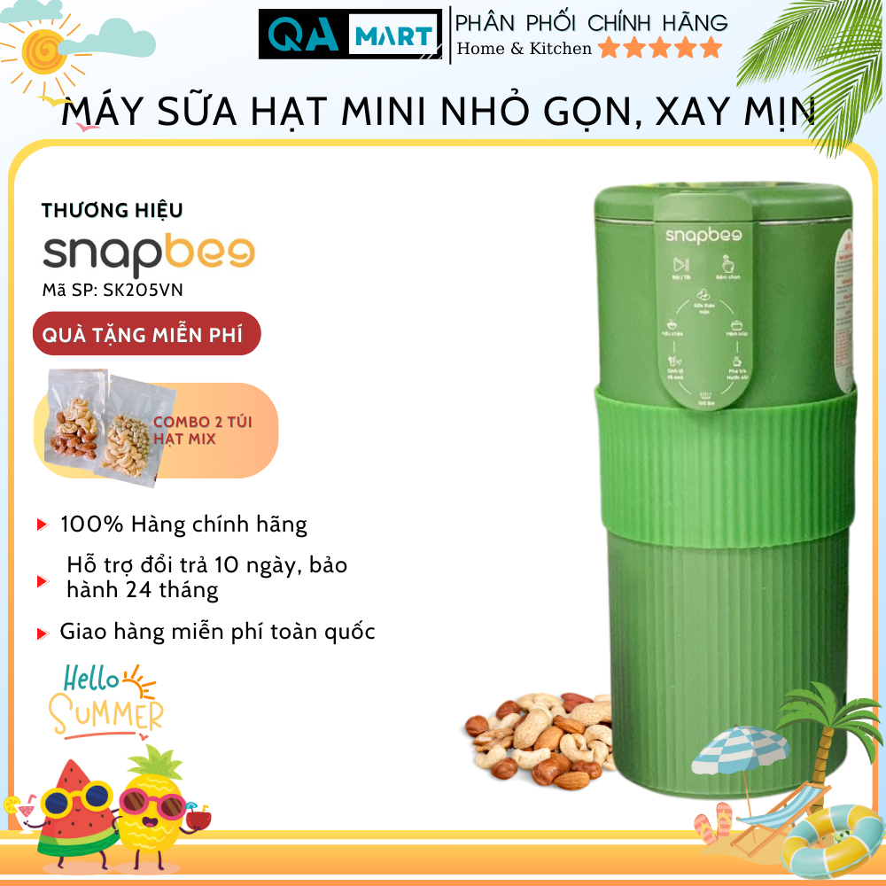 Máy làm sữa hạt Snapbee SK205VN nhỏ gọn, tiện lợi- Hàng chính hãng, bảo ...