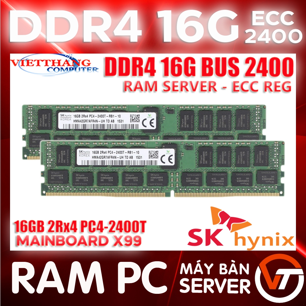 Ram ECC 16G DDR4 - Ram chạy máy giả lập X99 - Ram ECC SKhynix DDR4 16Gb ...