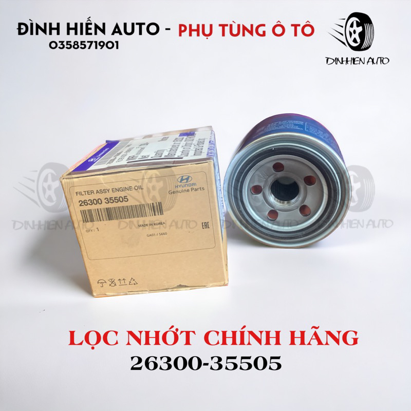 [CHÍNH HÃNG] Lọc nhớt Elantra, Kona, Santafe, Creta, Stargazers, Tucson ...