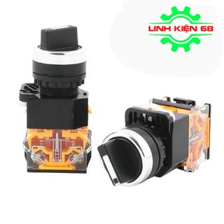 Công tắc xoay 2 vị trí 10A LA38 phi 22 có núm vặn trong tủ điện, tủ điều khiển, Công tắc ...