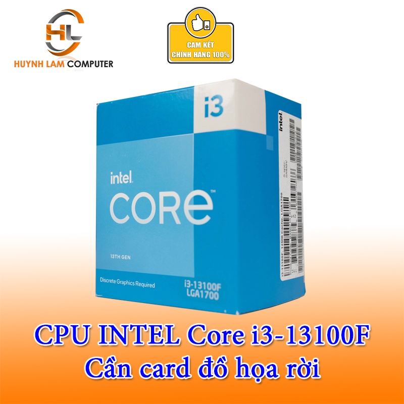 CPU Intel Core i3 13100F 3.4GHz | Socket 1700, 4 nhân 8 luồng 12Mb - New Box Chính hãng | Shopee ...