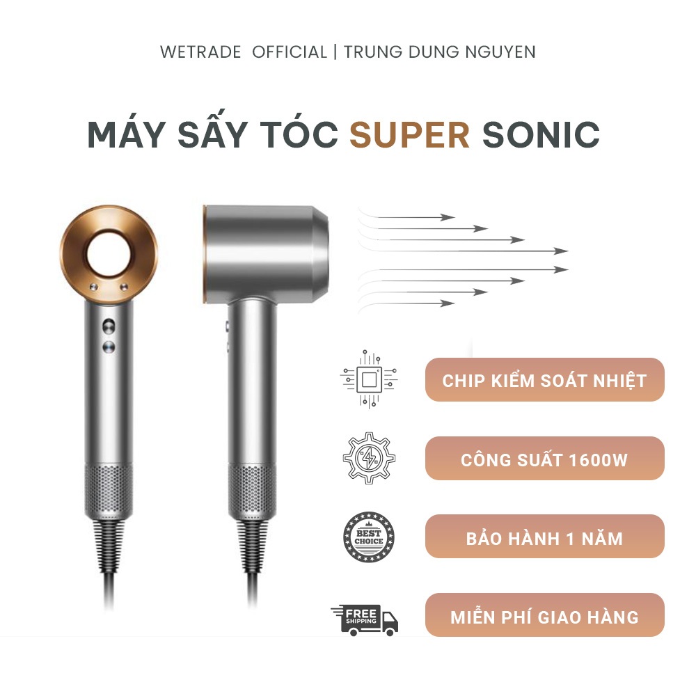 Máy Sấy Tóc Super Sonic( mẫu mới 2024) loại 1 đầu sấy, hàng chuẩn xuất ...