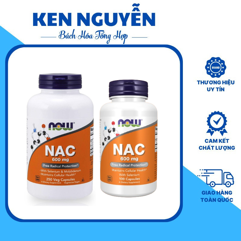Now Nac 600mg và 1.000mg - Viên NAC Giải Độc Gan Mát gan Detox Body Now Nac - Hoa kỳ | Shopee ...