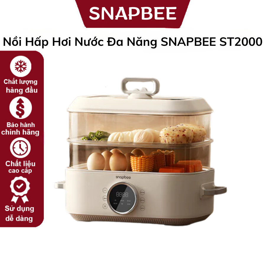 Nồi Hấp Hơi Nước Đa Năng SNAPBEE ST2000 - Thông Tầng 20 Lít dùng để hấp ...