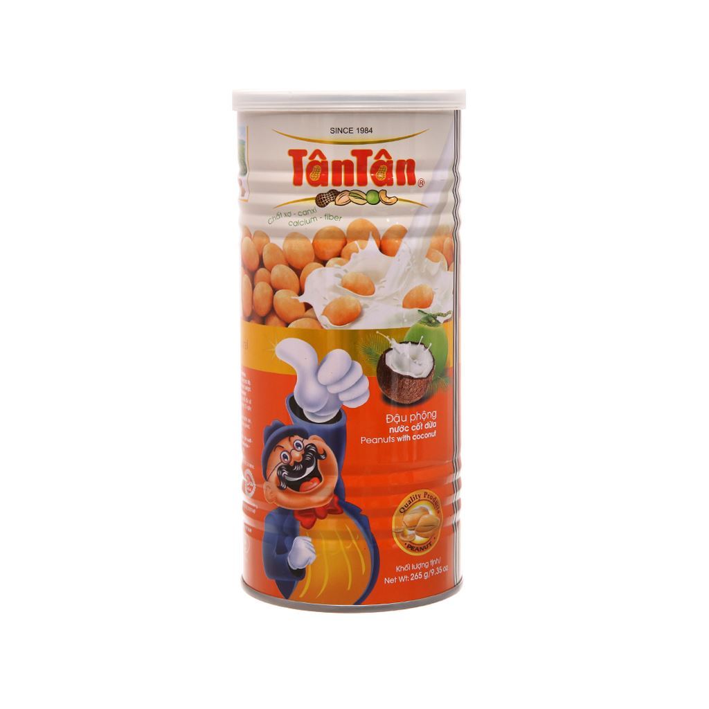 Đậu Phộng Nước Cốt Dừa Tân Tân LỚN Peanuts With Coconut (Lon 265g ...