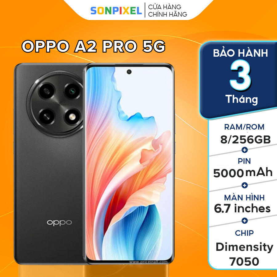 Điện Thoại OPPO A2 Pro 5G Likenew, Ram 12/ Rom 256GB, MediaTek ...