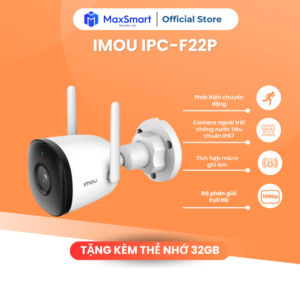Camera Wifi IMOU IPC-F22P Full HD | Shopee Việt Nam