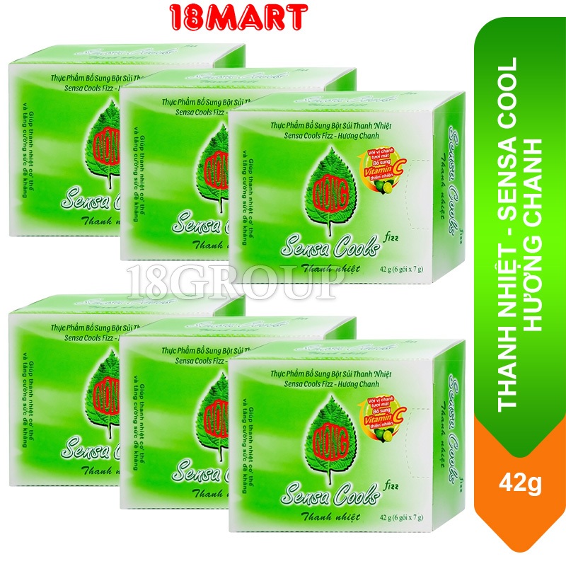 Bột Sủi Thanh Nhiệt Sensacool (6 gói/hộp) | Shopee Việt Nam