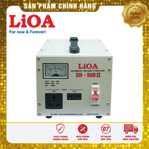 [CHÍNH HÃNG LIOA BẢO HÀNH 3 NĂM]Ổn Áp Lioa 1 Pha 0.5KVA (400W) Dải Điện 150V -250V...90V - 250V ...