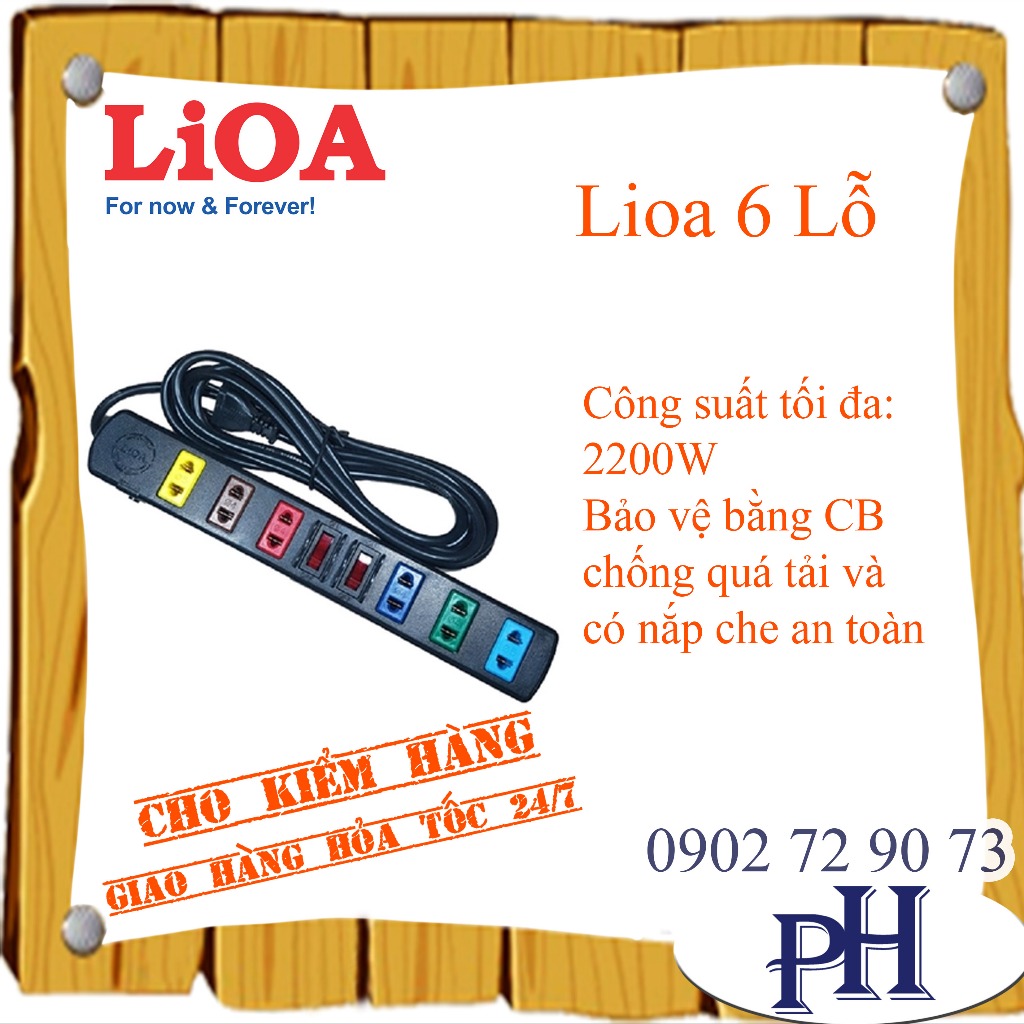 Ổ Cắm Điện Đa Năng 6 Lỗ LIOA 6D32N (Dây Dài 3m) | Shopee Việt Nam