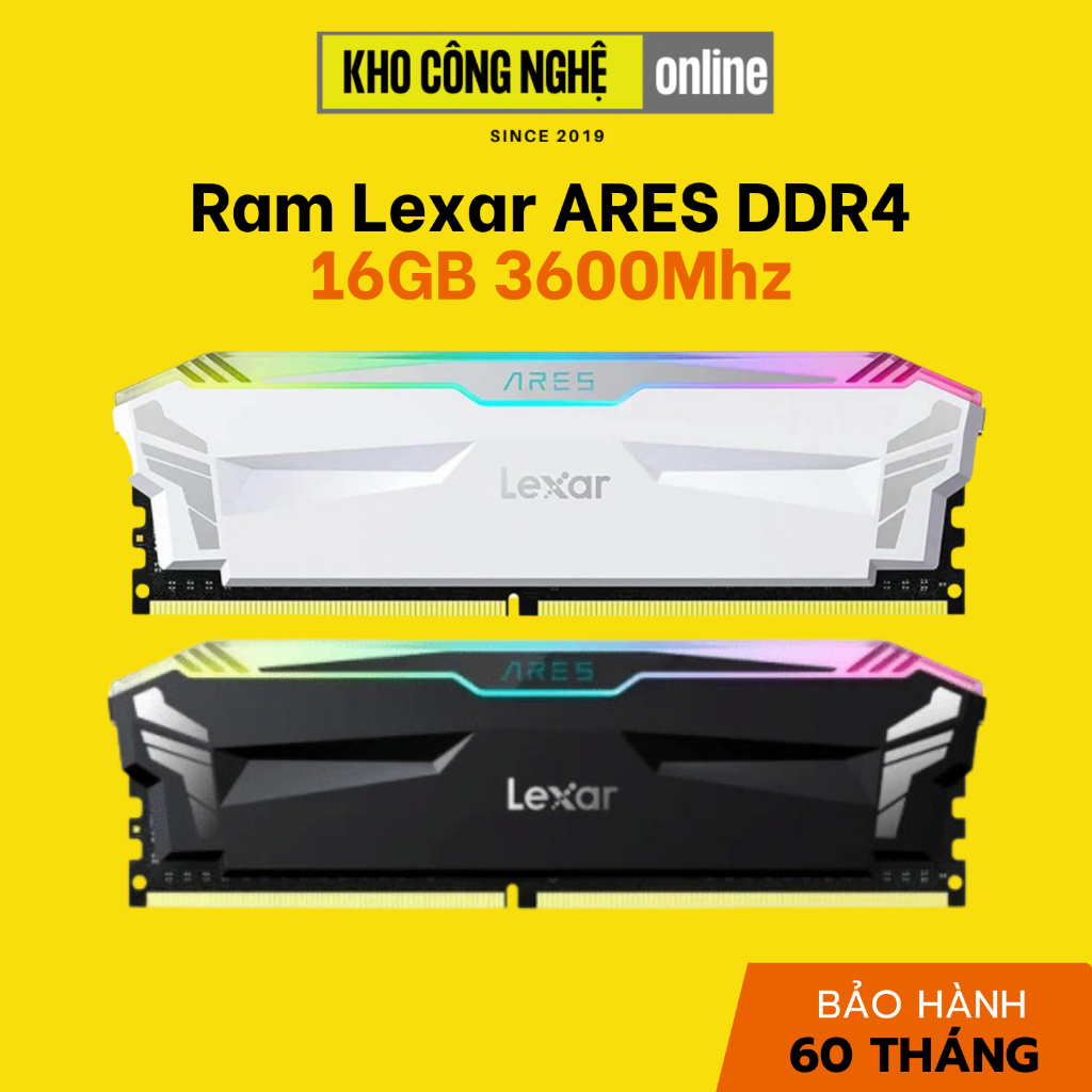 Ram Lexar ARES DDR4 16GB (8GBx2) Bus 3600Mhz dành cho PC - Hàng Chính ...