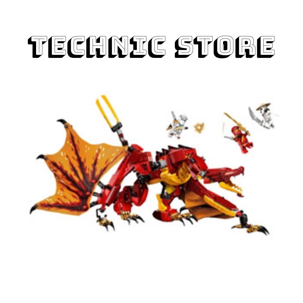 [Ninja] Lắp ráp NINJA CITY SKU 07080 Fire Dragon Attack 563 chi tiết ...