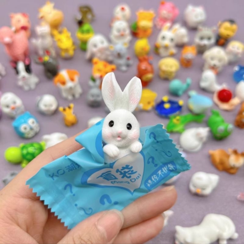 Combo 30 túi mù, túi mù mini, blind box, túi mù charm động vật, charm ...