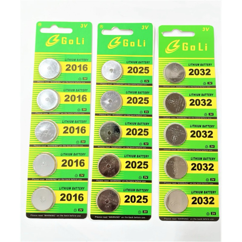 Pin CR 2016 / CR 2025 / CR 2032 (3v) GoLi Vỉ 5 Viên | Shopee Việt Nam